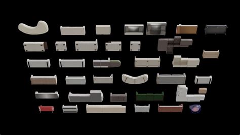 Asset Sofa Model 3d Free 3d Model Cgtrader