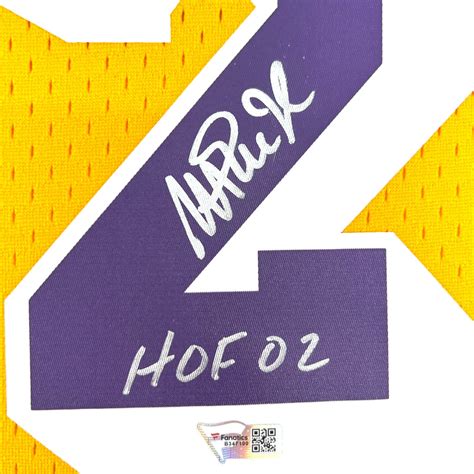 Magic Johnson Signed Mitchellandness Los Angeles Lakers Jersey Charitystars
