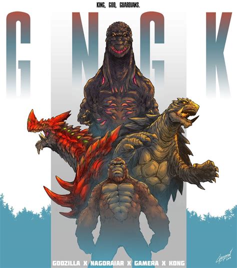 Shin Godzilla Vs King Kong Vs Gamera Vs Nagoraiar In A Digital Comic