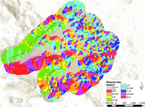 Aspect Map Of Observed Area Download Scientific Diagram