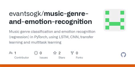 Github Evantsogkmusic Genre And Emotion Recognition Music Genre Classification And Emotion