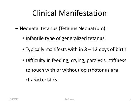 Neonatal Tetanus 1pptx