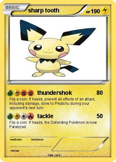 Pokémon Sharp Tooth 11 11 Thundershok My Pokemon Card