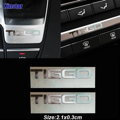 Stainless Steel Car Interior Decals Sticker For Chery Tiggo 2 3 4 5 7 8