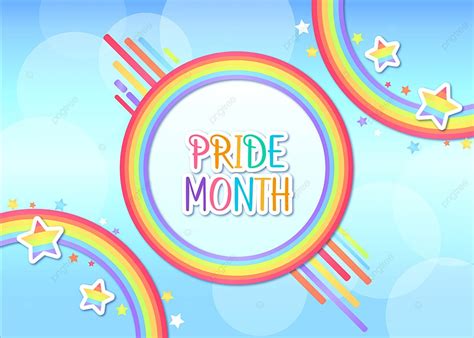 Rainbow In The Sky Background For Pride Month Pride Month Pride Day