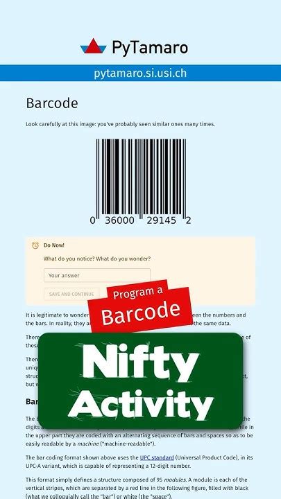 👩‍💻 Program A Barcode In 🐍 Python With Pytamaro Youtube