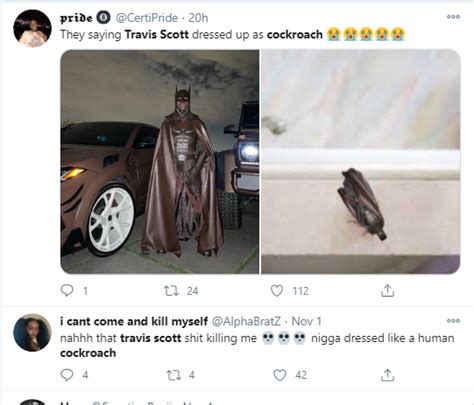 Travis Scott Deactivates His Instagram After Fans Compared Him To A Cockroach Over His Batman