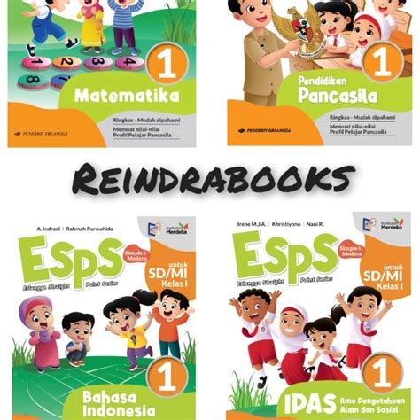 Jual Flash Sale Buku Esps Ipasbindomatematikappkn Sd Kelas 1 Kurikulum Merdeka Terbaru