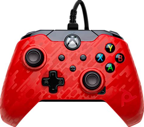 Performance Designed Prod PDP Gaming Wired Controller Phantasm Red Xbox Series X S Camo Red