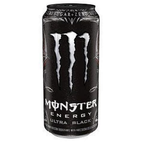 Monster Energy Drink Ultra Black 16oz 4 Cans
