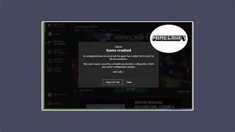 How To Stop Minecraft Launcher From Crashing Minecraft Crash Code 1 Izoate