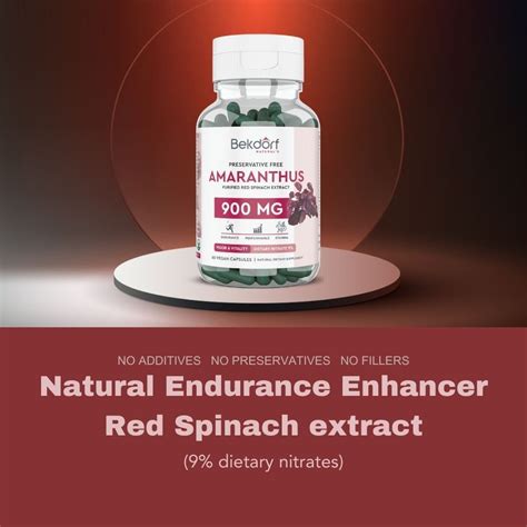 Pure Amranthusvigor And Vitality60 Vegan Capsules Bekdorf Health