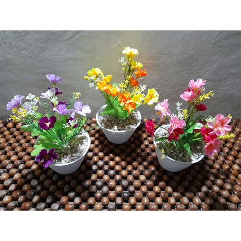 Jual Bunga Krisan Mini Diameter Pot 10cmbunga Plastik Shopee Indonesia