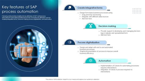 Key Features Of Sap Process Automation Ppt Template