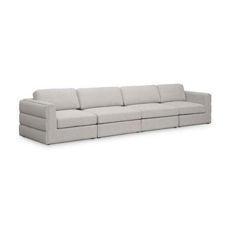 Meridian Furniture Beckham Beige Durable Linen Textured Fabric Modular