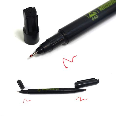 Black Red Blue Ink Cleanroom Office Stationery Marking Pen Esd