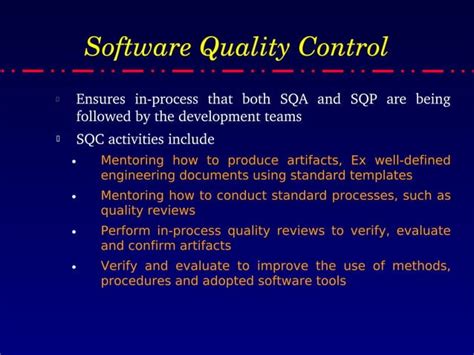 Software Quality Management Standards Pdf