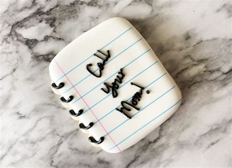 Learn How To Make A Customized Notebook Cookie Your Baking Bestie