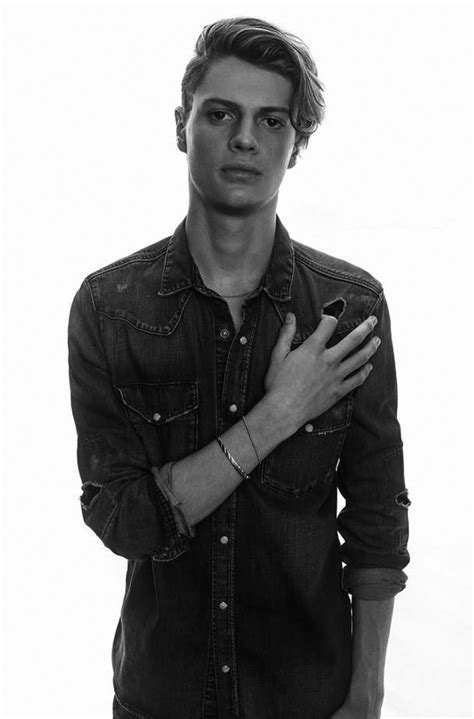 Jace Norman Male Model Poses Reference Photography Black And White