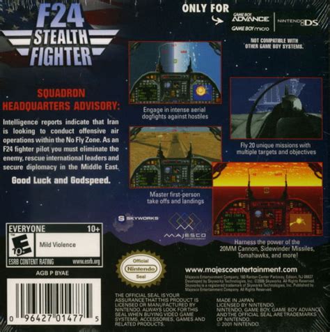 F24 Stealth Fighter Box Shot For Ds Gamefaqs