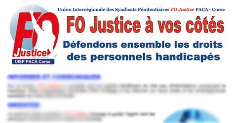 Fo Justice à Vos Côtés Défendons Ensemble Les Droits Des Personnels