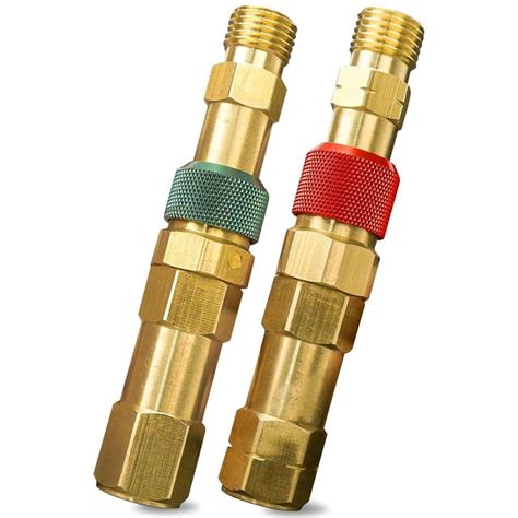 Regulator To Hose Quick Connect Fittings With Check Valves For Torch