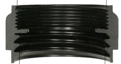 Ibc Adapter Kort Med Stor åbning 2 Fitting Tilpalletank