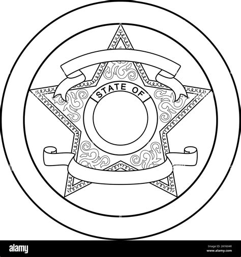Sheriff Star Black And White
