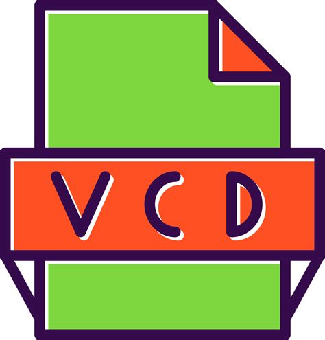 Vcd File Format Icon 15830817 Vector Art At Vecteezy