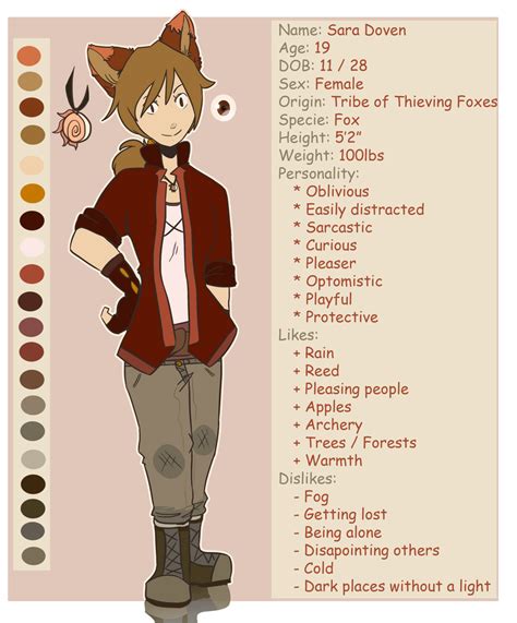 Sara Reference Sheet By Penguineatscarrots On Deviantart