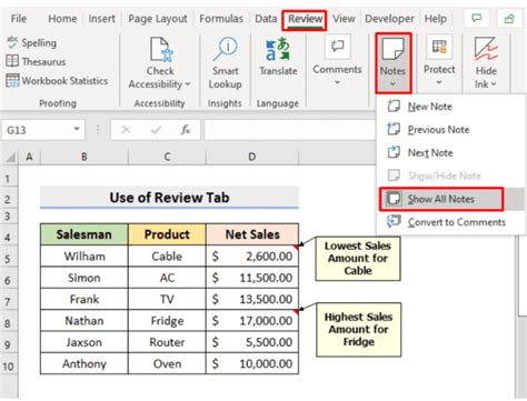 How To Hide Notes In Excel