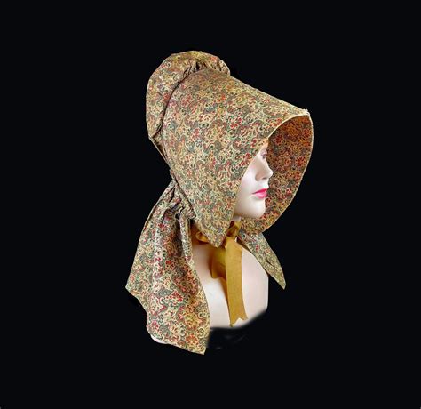 Sold Ms N Rare C 1840 Paisley Poke Bonnet Styled Sunbonnet Romantic
