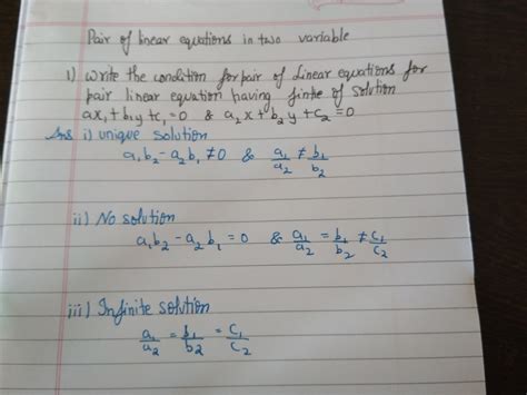 Linear Equation No Solution Condition Tessshebaylo