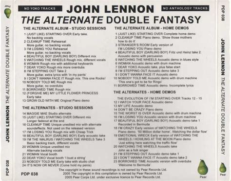 Rock Anthology John Lennon The Alternate Double Fantasy 2005 Flac