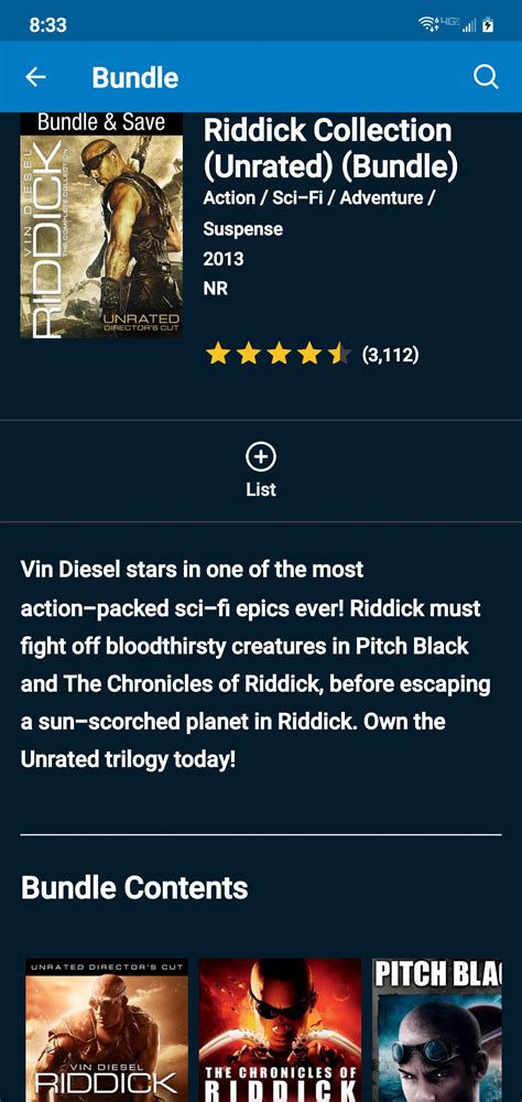 Riddick Trilogy Directors Cutunrated Now Available On Disc To