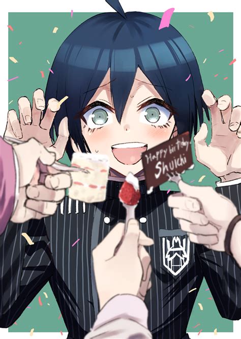 Safebooru 1girl 3boys D Ahoge Akamatsu Kaede Amami Rantarou Bangs