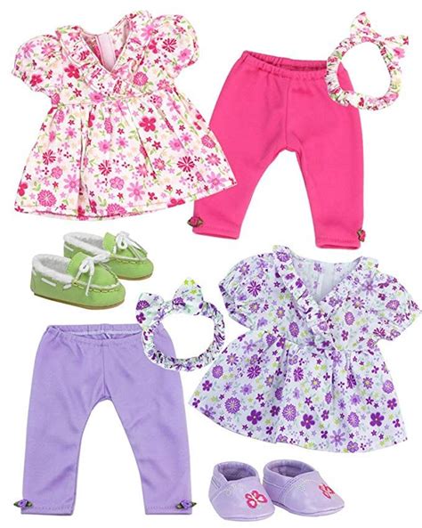 Sophias 8 Piece Set Floral Pink And Purple Tops Pink And Purple