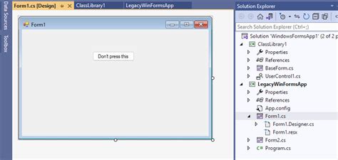 Why Doesnt Vs 2022 Show My Winforms Ui At Design Time