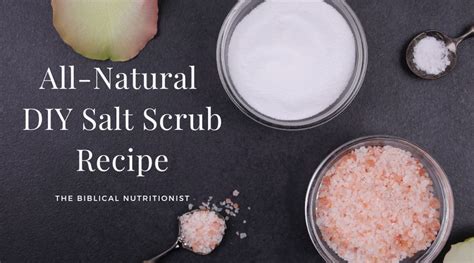 All Natural Diy Salt Scrub Recipe Only Takes 5 Minutes To Make