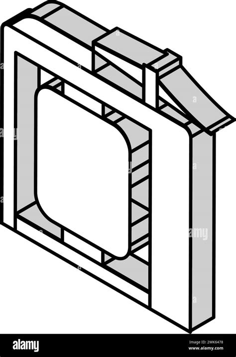 Silk Thread Roll Winding Process Isometric Icon Vector Illustration