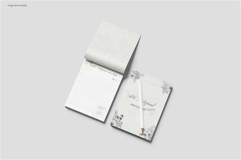 Premium Psd A6 Notepad Mockup Premium Psd A6 Notepad Mockup