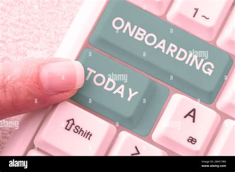 Conceptual Display Onboarding Conceptual Photo Action Process Of