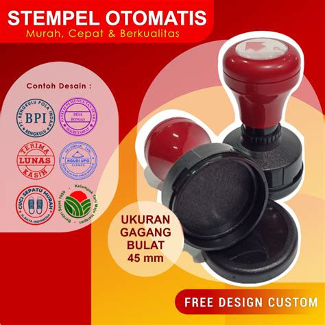 Stempel Kantor Setempel Sekolah Stempel Organisasi Yayasan Cap Stempel Logo Custom Diamter 4