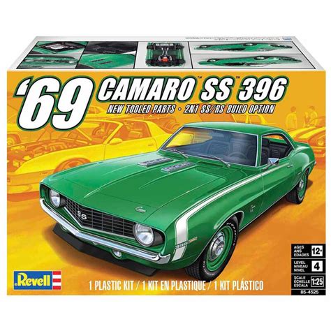 Revell 854525 1 25 69 Camaro Ss 396 2n1 Model Kit Small Addictions Rc