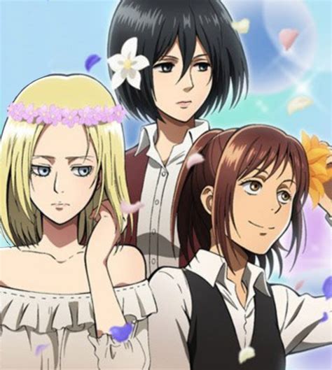 Mikasa Annie Sasha 🌸🏵️🌼 Official Art R Titanfolk