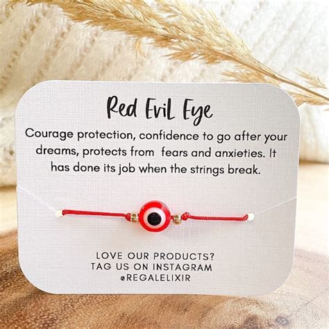 Red Evil Eye Bracelet Etsy