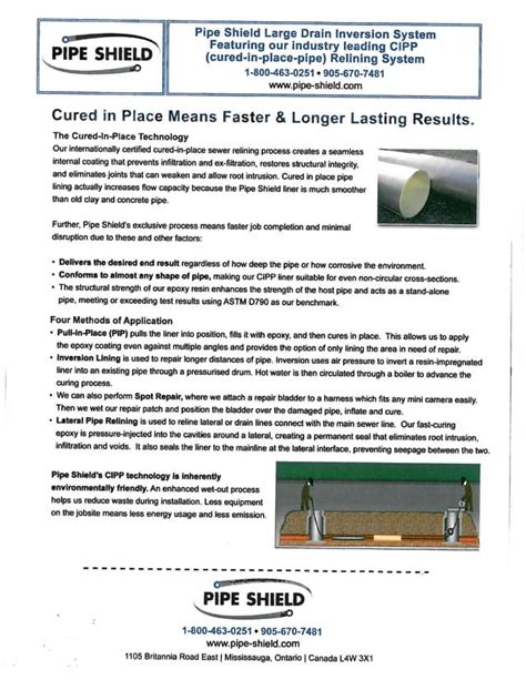 Cipp Information Sheet Pdf