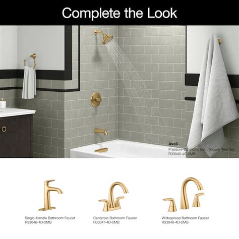 Kohler Avail Vibrant Brushed Moderne Brass 1 Handle Multi Function