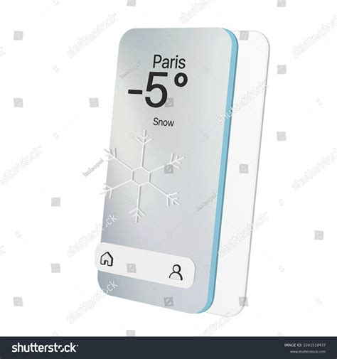 Mobile App Interface Ui Weather Set Stock Illustration 2261518437 Shutterstock