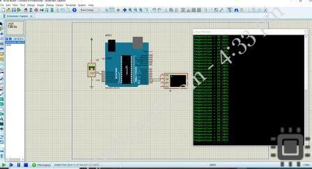 Interfacing Temperature Sensor LM In Proteus